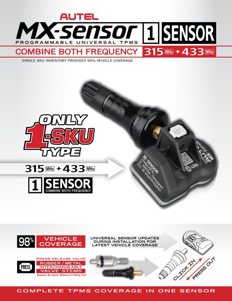 Sensores TPMS universales Autel MX 1-Sensor – nilenium.net
